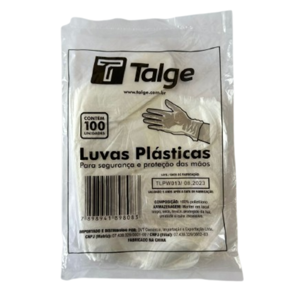 Luva descartável Talge para manipulação de alimentos e bebidas ...